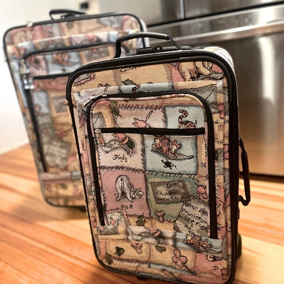 Disney | Other | Rare Find Two Piece Disney Luggage Set Fantastic ...